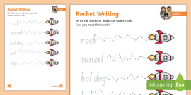 Level 2 Rocket Letter Formation (teacher made) - Twinkl