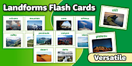 Types of Landforms PowerPoint - Year 5 Geography
