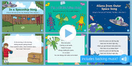 FREE! - Aliens From Outer Space Song PowerPoint - Twinkl