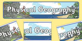 Physical Geography Posters - Key Phrases - Display Posters