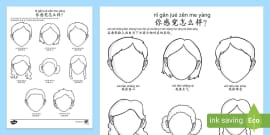 *Chinese version with Pinyin Feelings Worksheet* - Twinkl