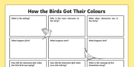 How The Birds Got Their Colours Differentiated Reading Comprehension