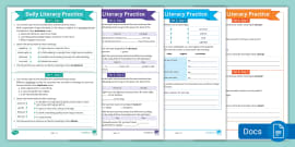 Level 4 - Daily Literacy Practice (teacher made) - Twinkl