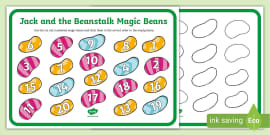 Jack and the Beanstalk Magic Bean Counting Sheet