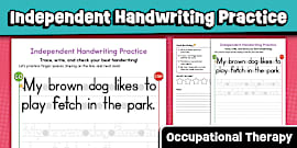 Occupational Therapy Interventions for Dysgraphia: Supported Handwriting