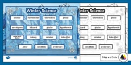 Science of Winter Flapbook for 3rd-5th Grade (Teacher-Made)