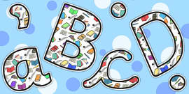 Reading Book Display Lettering