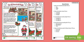 Christmas Tree Decorating Reading Comprehension Activity