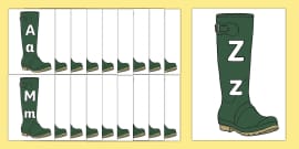 Numbers on Wellies Welly Boots (teacher made) - Twinkl