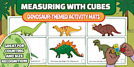 👉 Measuring with Cubes Home-Themed Activity Mat