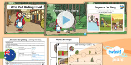Little Red Riding Hood Story PowerPoint (teacher made)