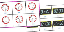 FREE! - Analogue and Digital O' Clock Bingo (teacher made)