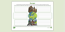 The Continents Mind Map - Twinkl Mind Map