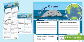 Atlantic Ocean Fact File Template (teacher made) - Twinkl