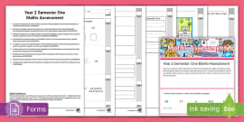 Year 1 Maths Assessment Pack Term 1 (teacher made) - Twinkl