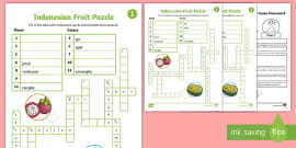 * NEW * Indonesian Fruit Snap Game (teacher made) - Twinkl