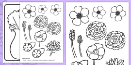 FREE! - Paper Mother's Day Flower Bouquet | Colouring Sheet