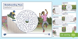 Motorbike Maze Activity Worksheets (teacher made) - Twinkl