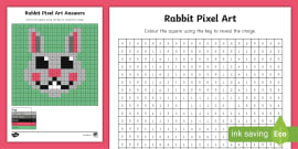 FREE! - Parrot Pixel Art Template (teacher made) - Twinkl