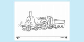 Tank Engine Colouring | Colouring Sheets (teacher made)