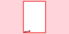 Simple Blank Border Page Red | Page Borders | Twinkl