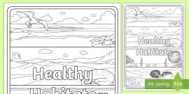 Animals Habitat Scenes Colouring Pages (teacher made)