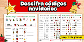 Hojas de actividades de simetría navideña