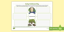 KS1 Andy Goldsworthy Mind Map,Andy Goldsworthy - Twinkl