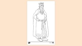 Lady Macbeth Colouring Sheet - Primary Resources - Twinkl