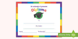 Diplomas para graduación - editables