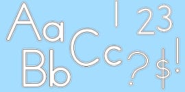 👉 Blank Alphabet Letter Template | Alphabet Lettering