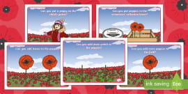 Scotland Remembrance Day Poppy Do a Dot Activity - Twinkl
