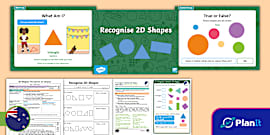 Phase 1 Space: 2D Shapes (Name 2D Shapes) Lesson 1 - Twinkl
