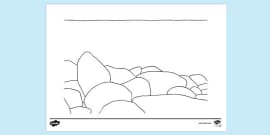 FREE! - River Course Colouring Sheet | Teaching Resources | Twinkl