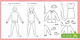 Dress Up Paper Dolls Activity (teacher made) - Twinkl