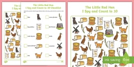 The Little Red Hen eBook (teacher made)