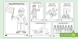 Bahrain National Day - Colouring Pages (teacher made)
