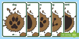 Woodland Animal Footprints Poster Pack (teacher made)