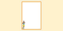 FREE! - Simple Blank Netball Players Border | Page Borders | Twinkl