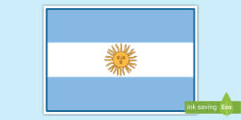Argentina Flag Bunting (teacher made) - Twinkl