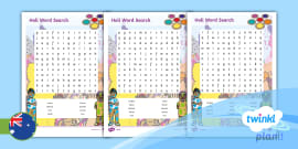 Holiday Word Search – the perfect end of year activity