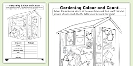 Gardening Matching Worksheet - Twinkl Activities - Twinkl