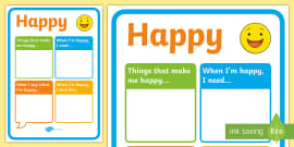 What Makes Me Happy Worksheet