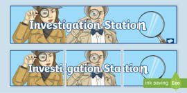 👉 Investigation Sign (teacher made) - Twinkl