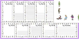 English Reading Page Borders - english, read, borders, literacy