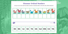 Hide-a-Saurus Dinosaur Counting Worksheet (teacher made)