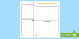 My Special Place Drawing Worksheet (teacher made) - Twinkl
