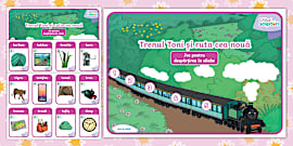 Trenul – Desene de colorat