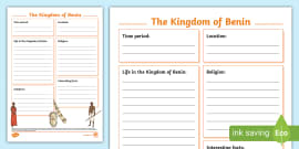 Kingdom of Benin: Bini Creation Story Cards (teacher made)