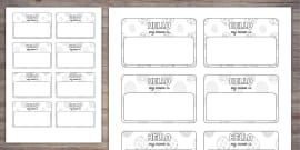 80s Name Tags | Twinkl Party (teacher made) - Twinkl